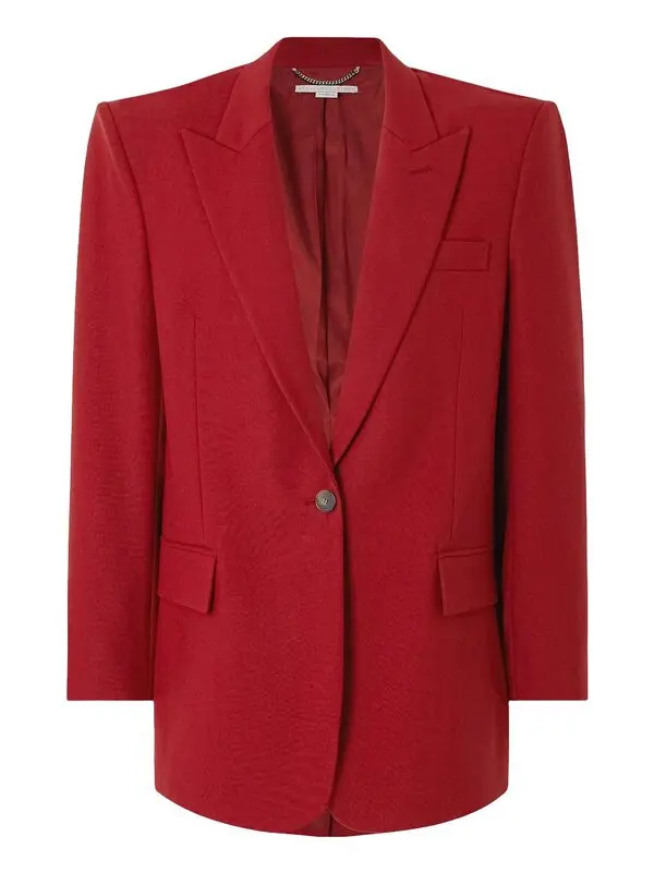 Stella McCartney Oversized Wool Blazer - Brick