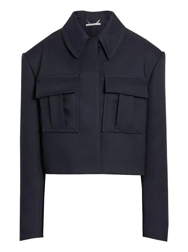 Stella McCartney Gabardine Jacket - Midnight Blue