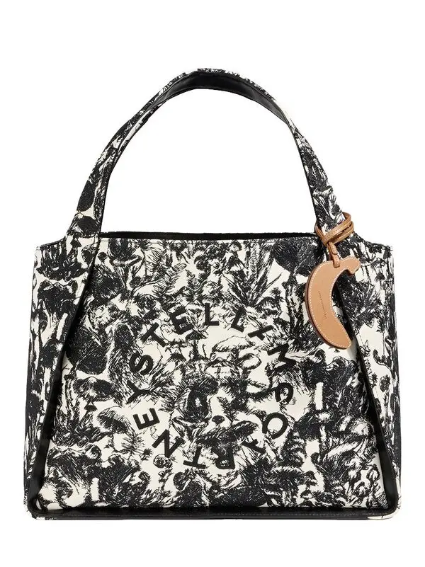 Stella McCartney Embroidered Canvas Tote - Black