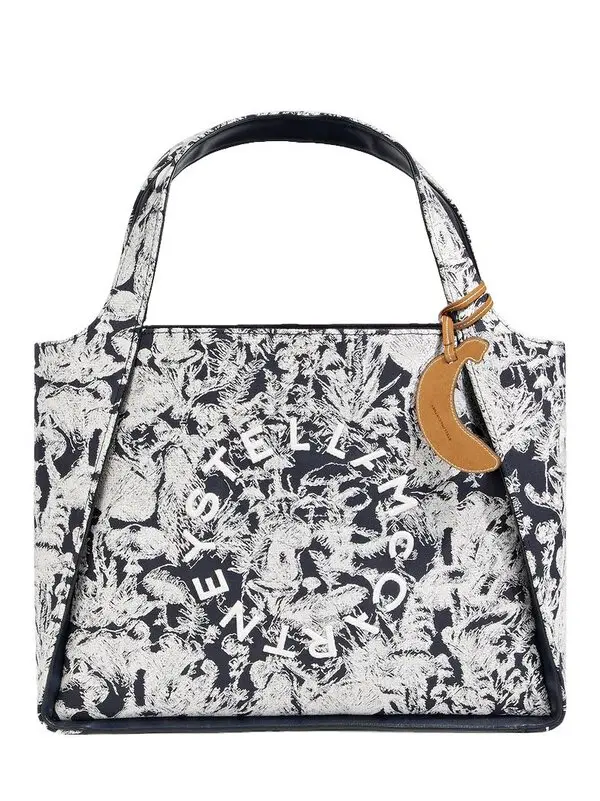 Stella McCartney Embroidered Canvas Tote - Navy