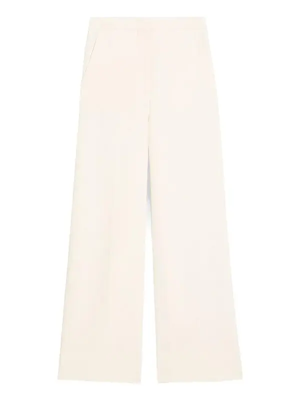 Stella McCartney Jacquard Wide-leg Pants - Off-white