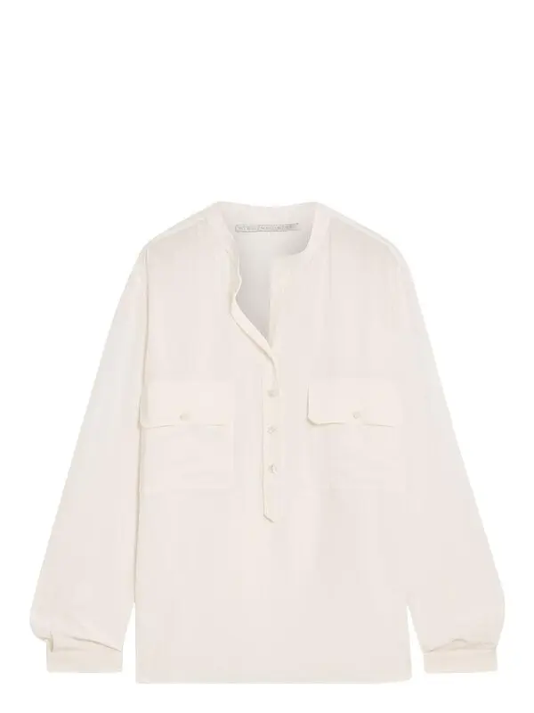 Stella McCartney Silk Crepe De Chine Shirt - Ecru