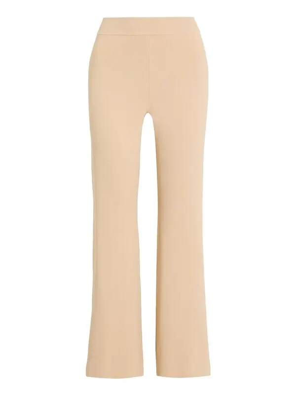 Stella McCartney Stretch-knit Flared Pants - Beige