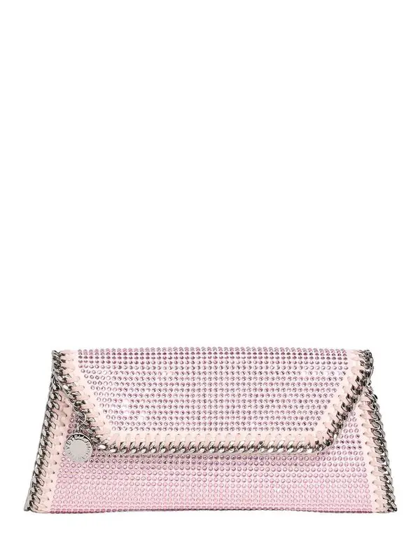 Stella McCartney Falabella Crystal-embellished Clutch - Baby Pink