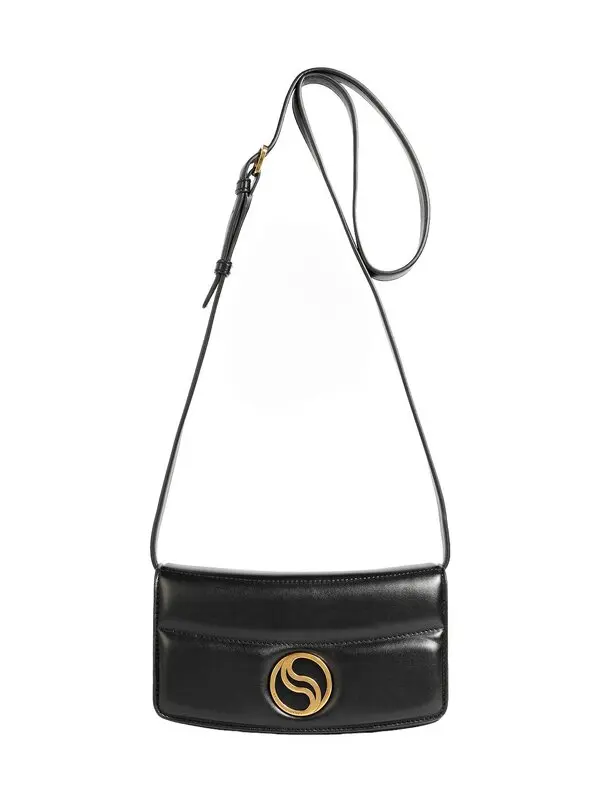Stella McCartney Swave Quilted Crossbody Bag - Black