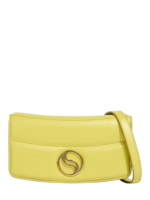 Stella McCartney Swave Quilted Crossbody Bag - Yellow