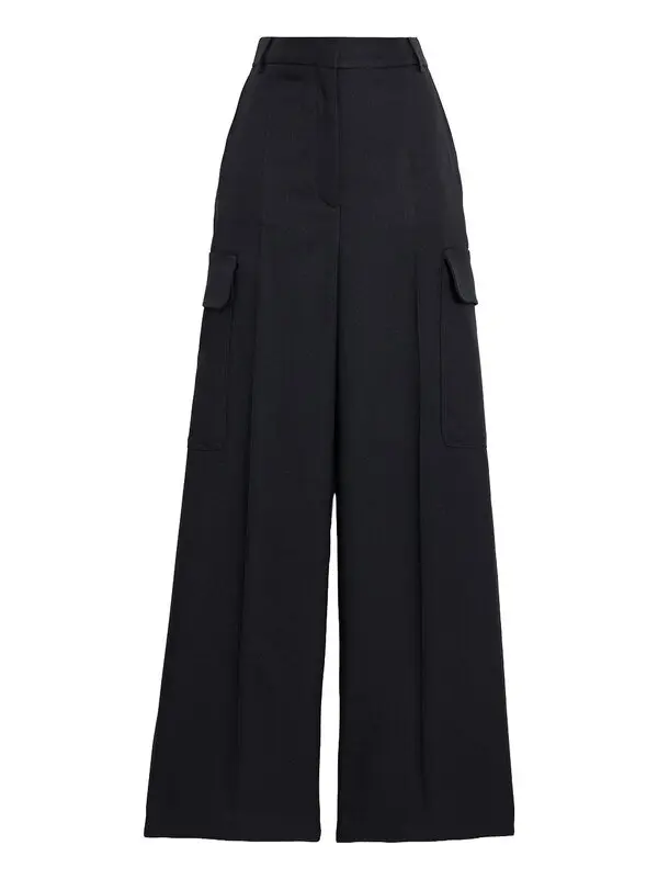 Stella McCartney Gabardine Cargo Pants - Black