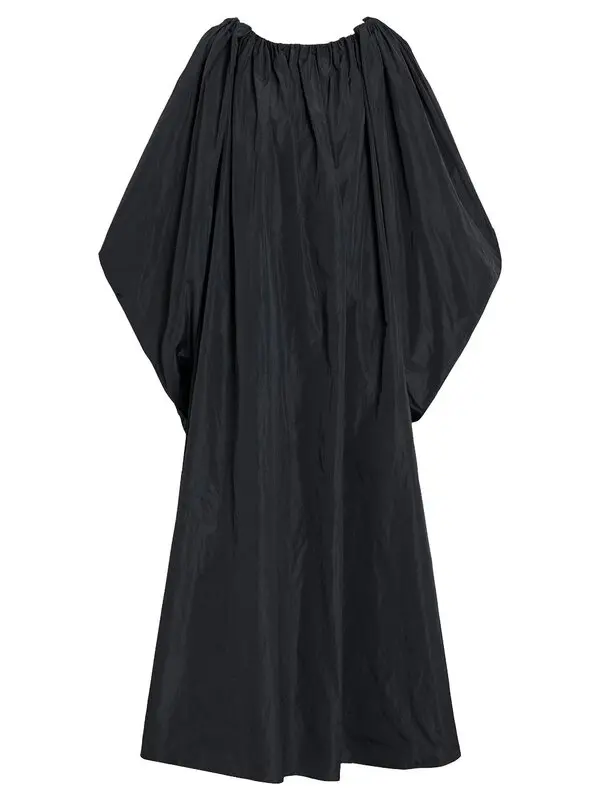 Stella McCartney Draped Taffeta Maxi Dress - Black