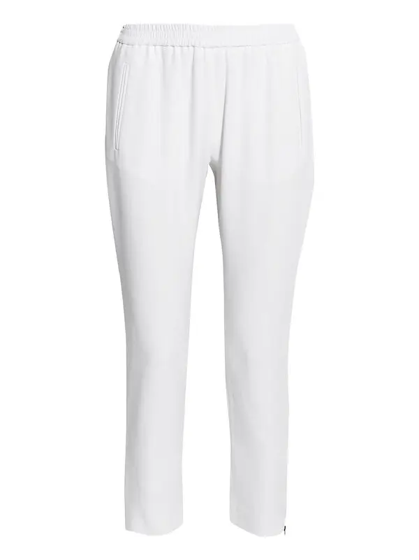 Stella McCartney Tamara Cropped Crepe Tapered Pants - White