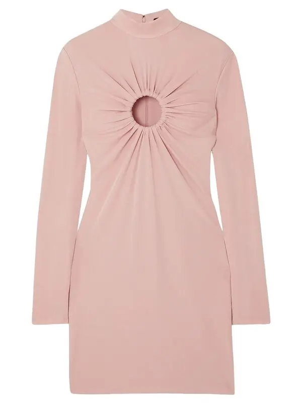 TOM FORD Cutout Stretch-crepe Mini Dress - Blush