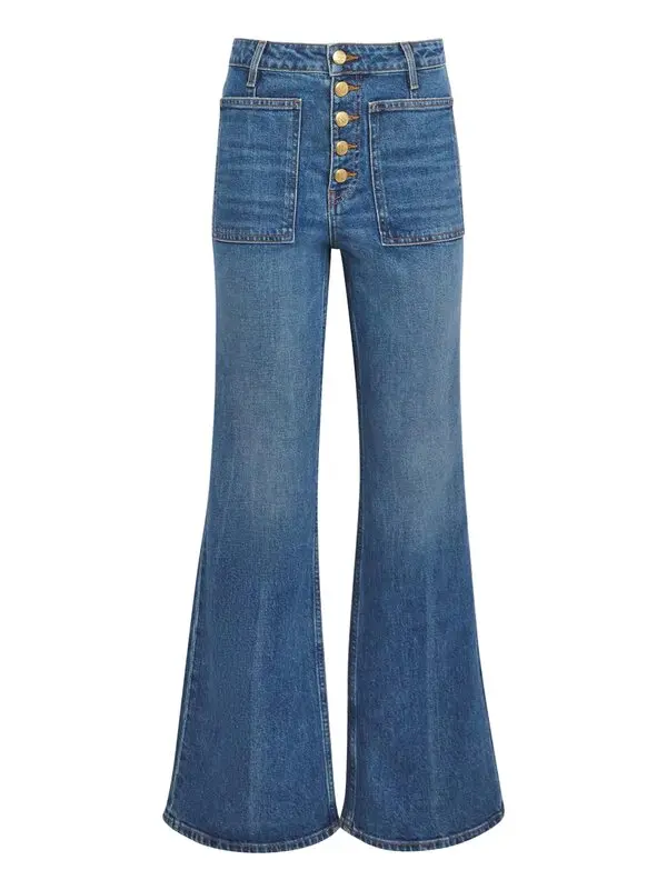 Ulla Johnson The Lou High-rise Flared Jeans - Blue
