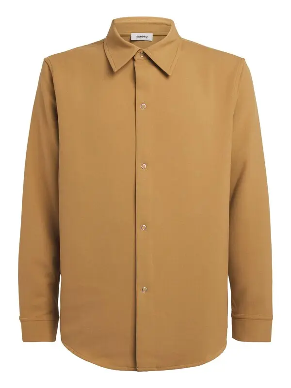 Sandro Jersey Shirt - Beige