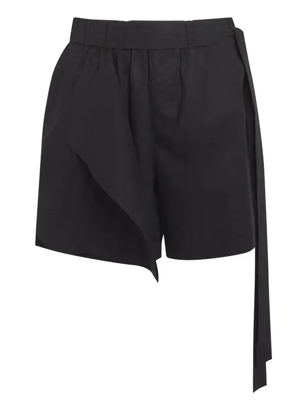 CRAIG GREEN Cotton Layered Shorts - Black