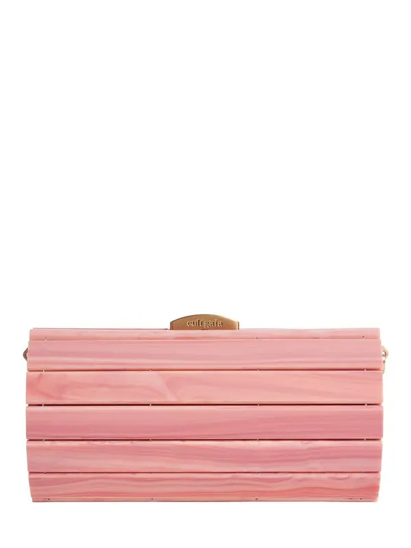 Cult Gaia Mini Rolie Polie Clutch - Pink