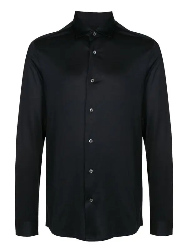 Emporio Armani Cotton Blend Shirt - Blue