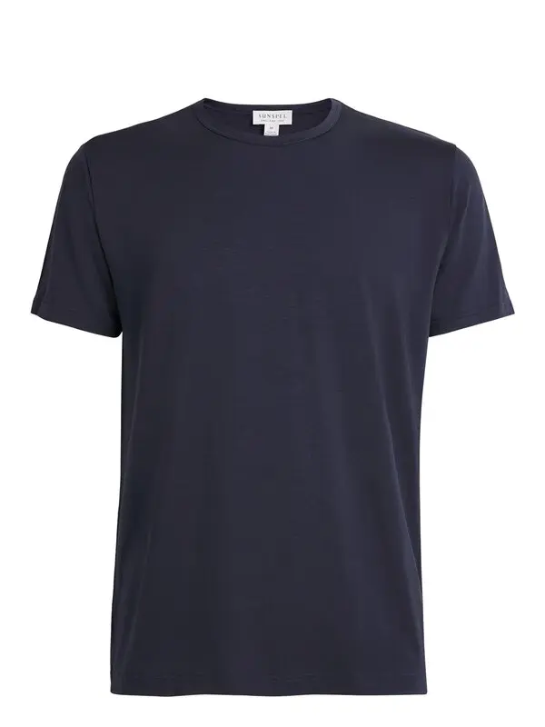 Sunspel Tencel Stretch T-shirt - Navy