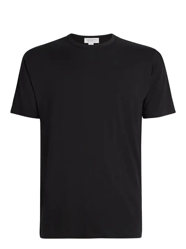 Sunspel Tencel Stretch T-shirt - Black