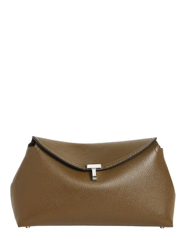 TOTEME Mini Leather T-lock Top-handle Bag - Brown