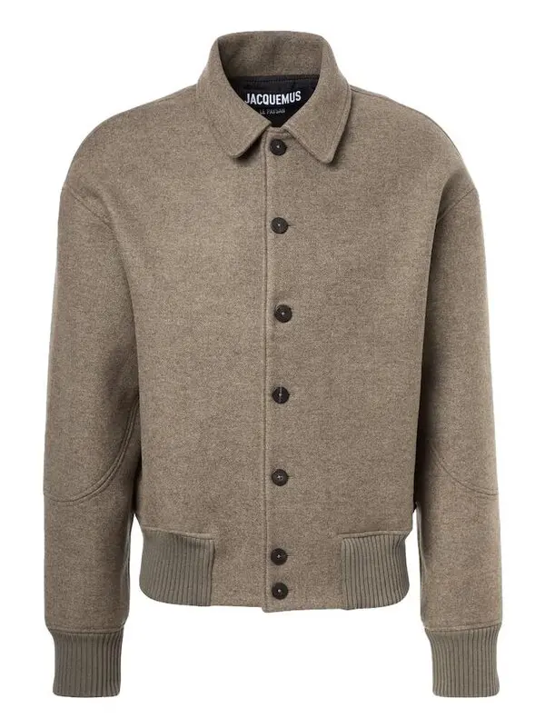 Jacquemus Virgin Wool Blouson Jacket - Green
