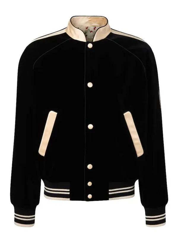 Valentino Garavani Cotton Bomber Jacket - Black