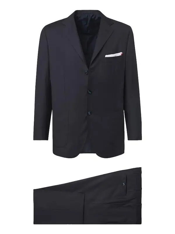 Kiton Wool Suit - Blue