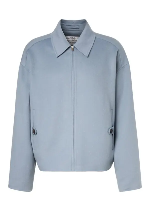 Acne Studios Wool And Cashmere Jacket - Blue