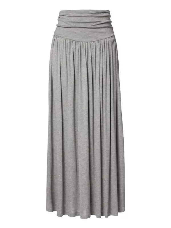 AYA MUSE Viona Draped Maxi Skirt - Grey
