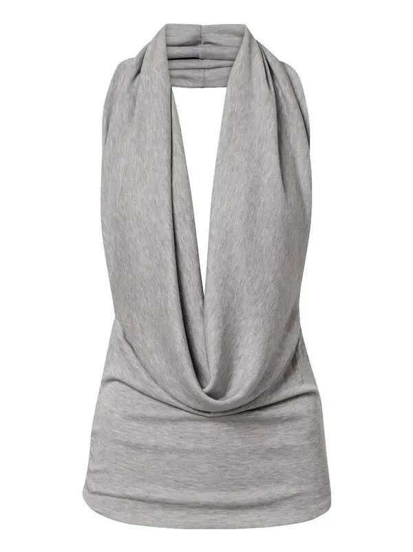 AYA MUSE Viona Draped Top - Grey