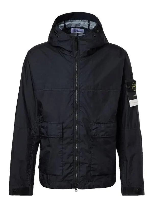 Stone Island Compass Hooded Jacket - Blue