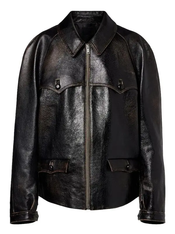 Prada Leather Jacket - Black