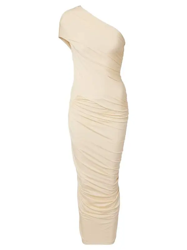 Tove Vreni Draped Midi Dress - White
