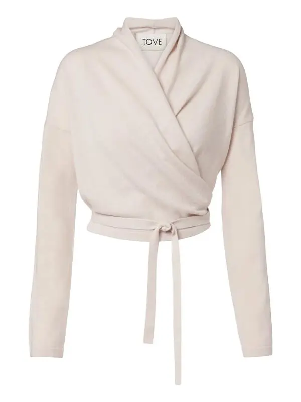 Tove Kay Cashmere Cardigan - White