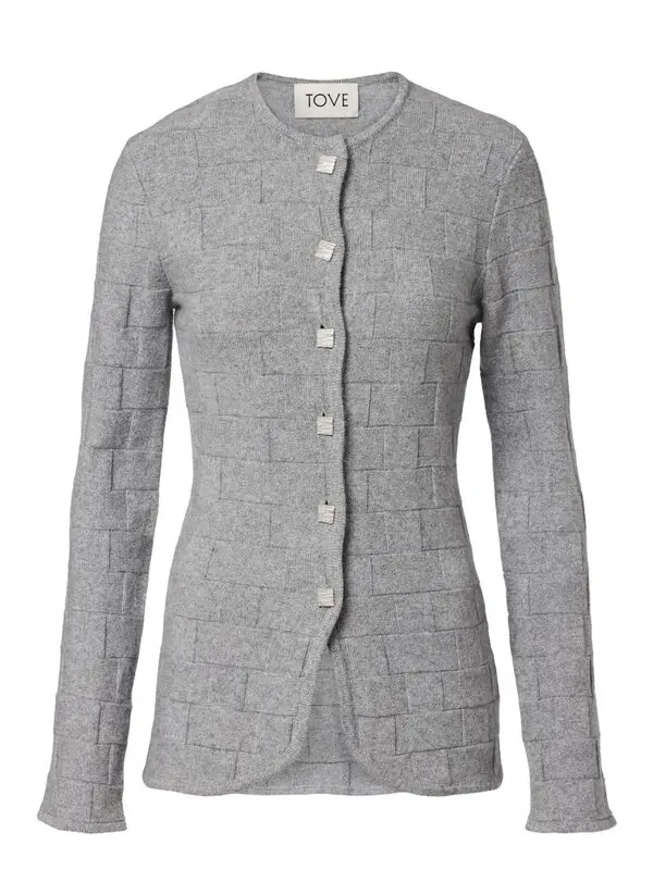Tove Uma Cashmere Cardigan - Grey