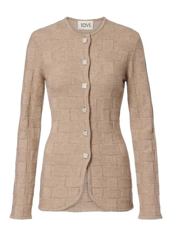Tove Uma Cashmere Cardigan - Beige