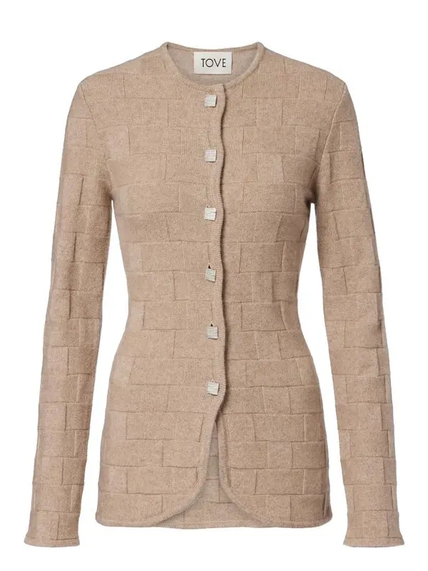 Tove Cashmere Cardigan - Beige