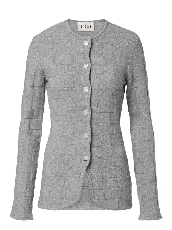 Tove Cashmere Cardigan - Grey