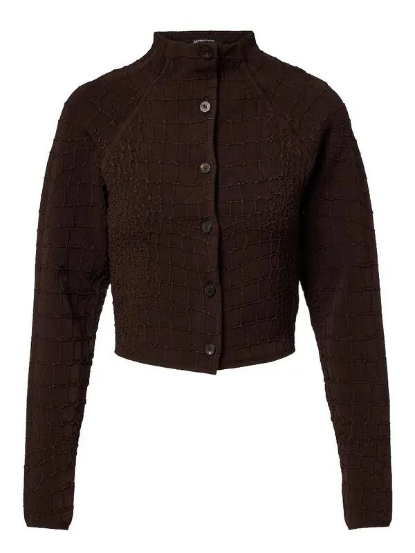 Jacquemus Cropped Cardigan - Brown