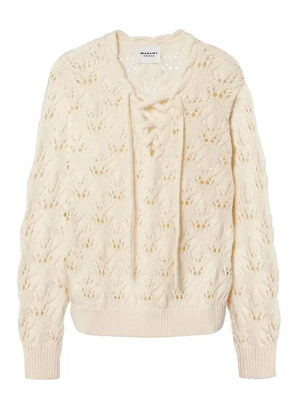 MARANT ETOILE Wendy Wool-blend Sweater - White