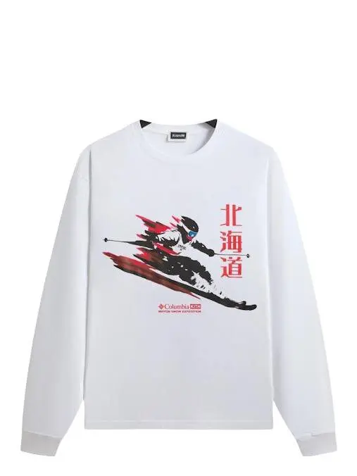 Kith X Columbia Skier Vintage Long Sleeve Tee Shirt - White