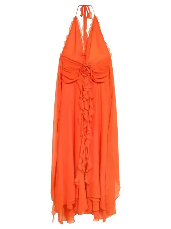 Blumarine Floral Dress - Orange