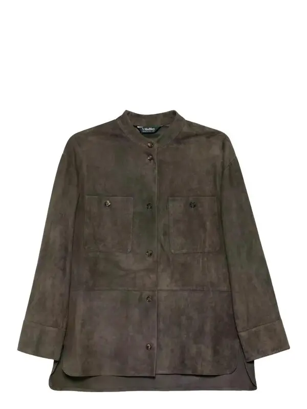 Max Mara Buttoned Pocket Jacket - Green