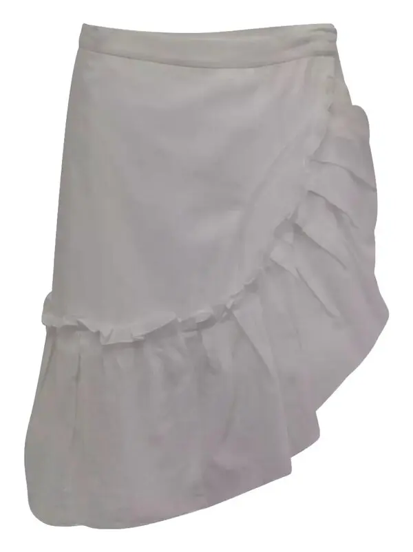 Valentino Garavani Ruffled Cotton Skirt - White