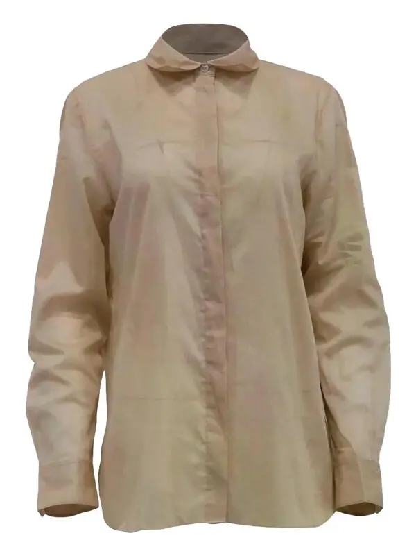 Theory Hidden-buttoned Shirt - Neutrals