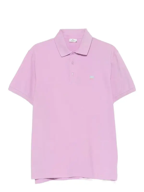 Etro Buttoned Polo Shirt - Pink