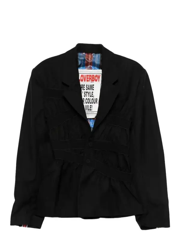 CHARLES JEFFREY Taped Up Blazer - Black