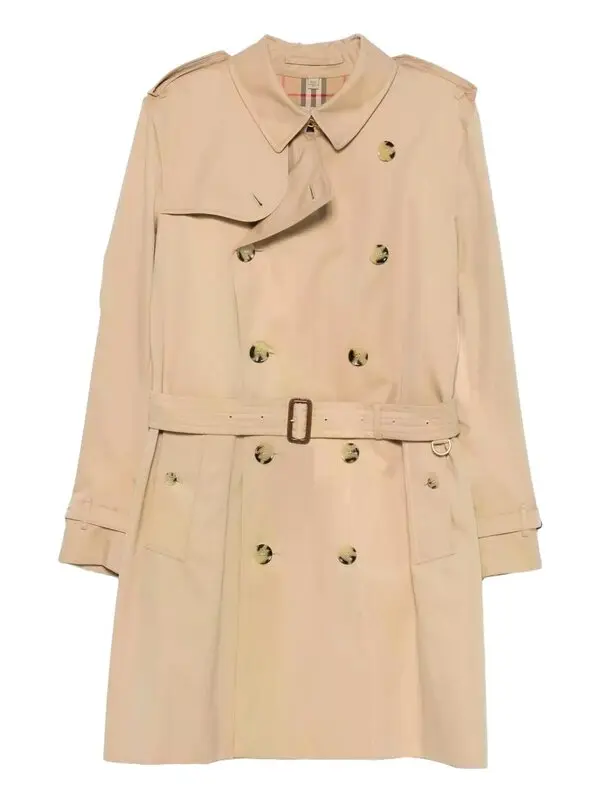 Burberry Kensington Belted Mid-length Coat - Neutrals