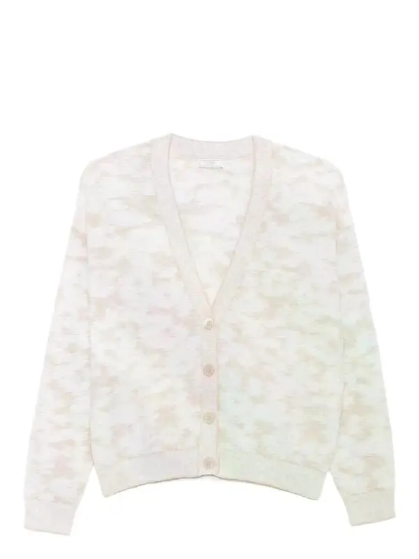 Peserico Button-up V-neck Cardigan - Neutrals
