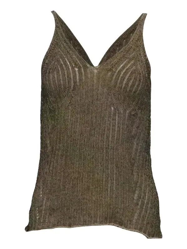 Chloé Knitted Tank Top - Brown