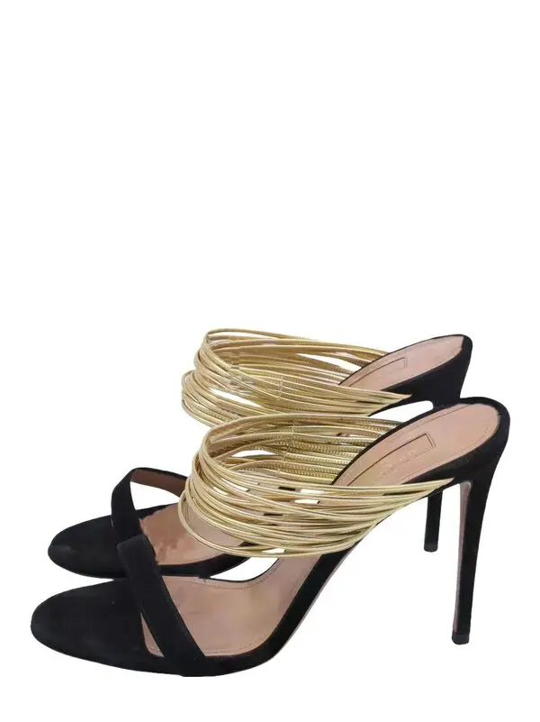 AQUAZZURA Rendez Vous Heeled Sandals - Black