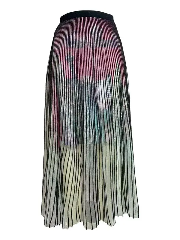 Balenciaga Pleated Midi Skirt - Black